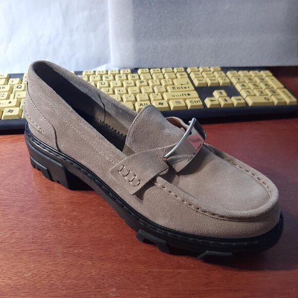 Rig & Bone | Shoes | New Rig Bone Suede Shiloh 2 Lug Loafer Light Gray ...